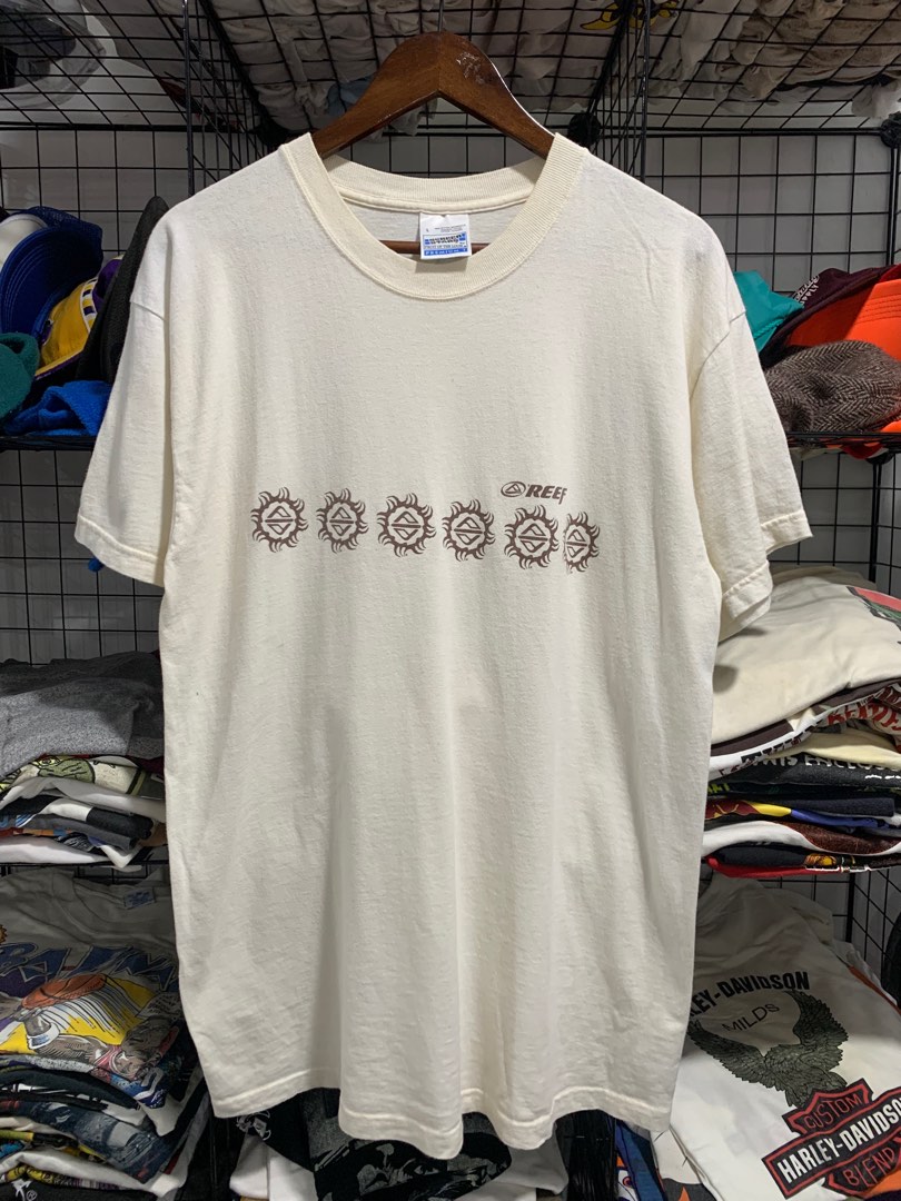 Vintage Reef Tshirt, Luxury, Apparel on Carousell