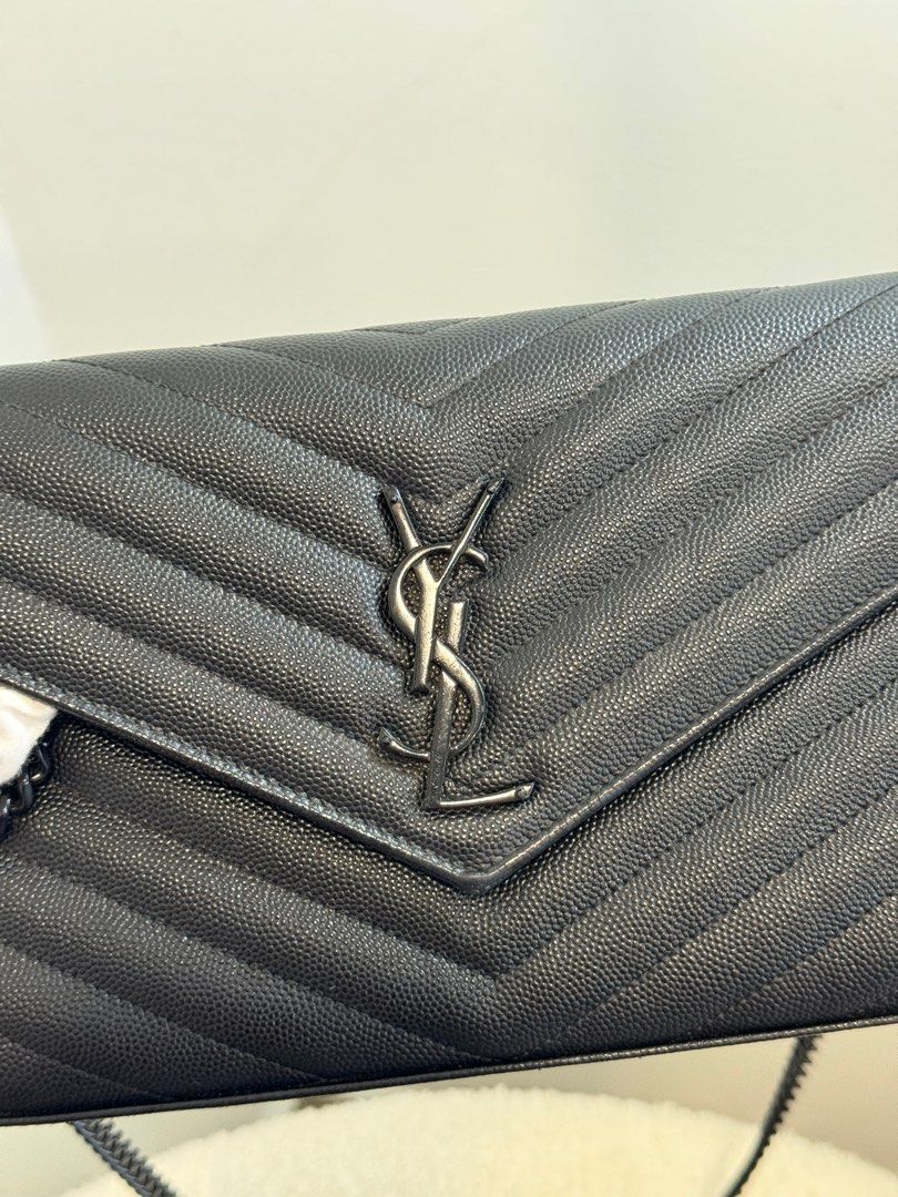 Ysl large WOC in so black, Women's Fashion, Bags & Wallets, Cross-body ...