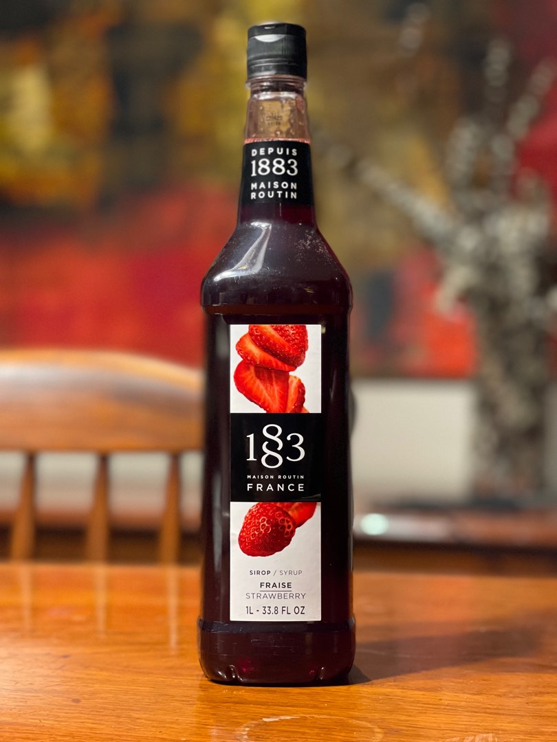1883 Strawberry Syrup 1L | 33.8oz, Food & Drinks, Other Food & Drinks ...