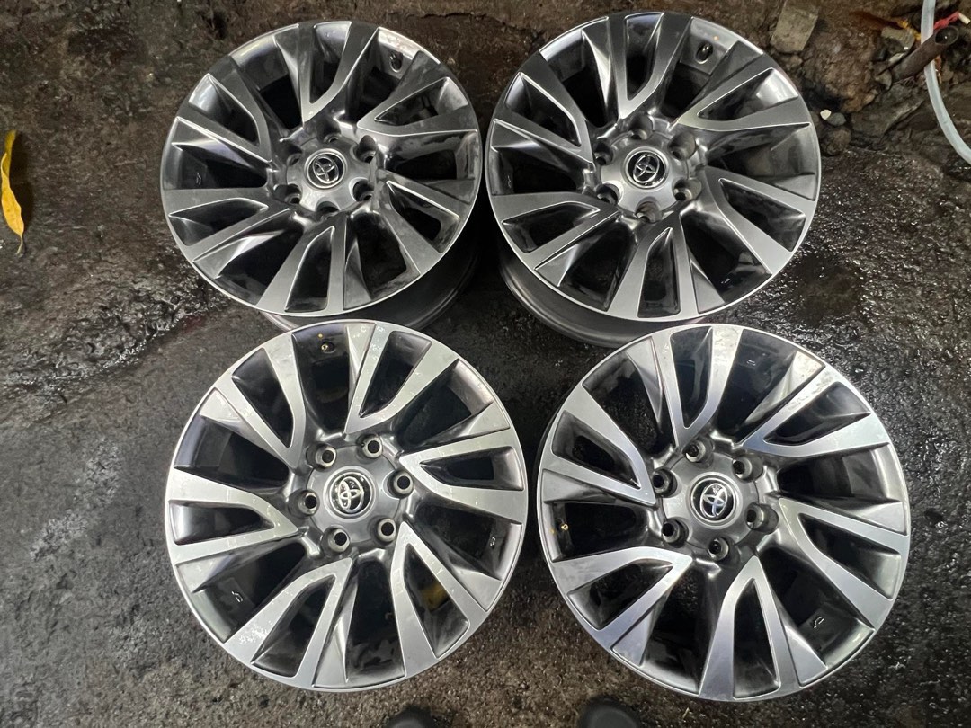 18” Fortuner 2023 stock used mags 6Holes pcd 139 Sold as 4, Car Parts ...