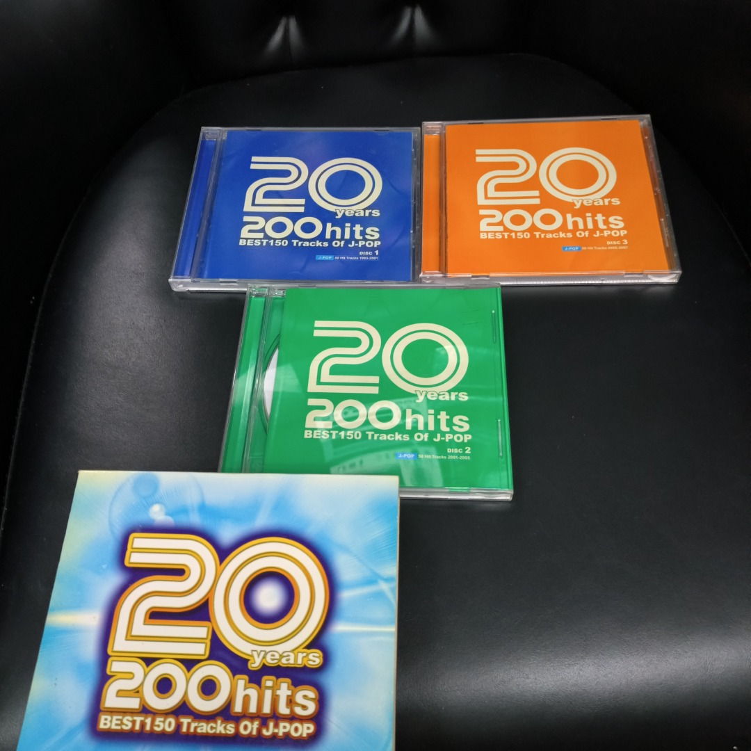 20 years 200 hits BEST 150 TRACKS OF J -pop, 興趣及遊戲, 音樂、樂器 & 配件, 音樂與媒體 ...