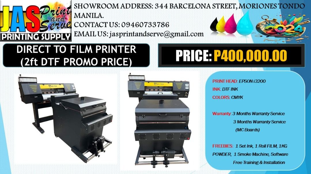 2FT DTF PRINTER MACHINE (i3200), Computers & Tech, Printers, Scanners ...