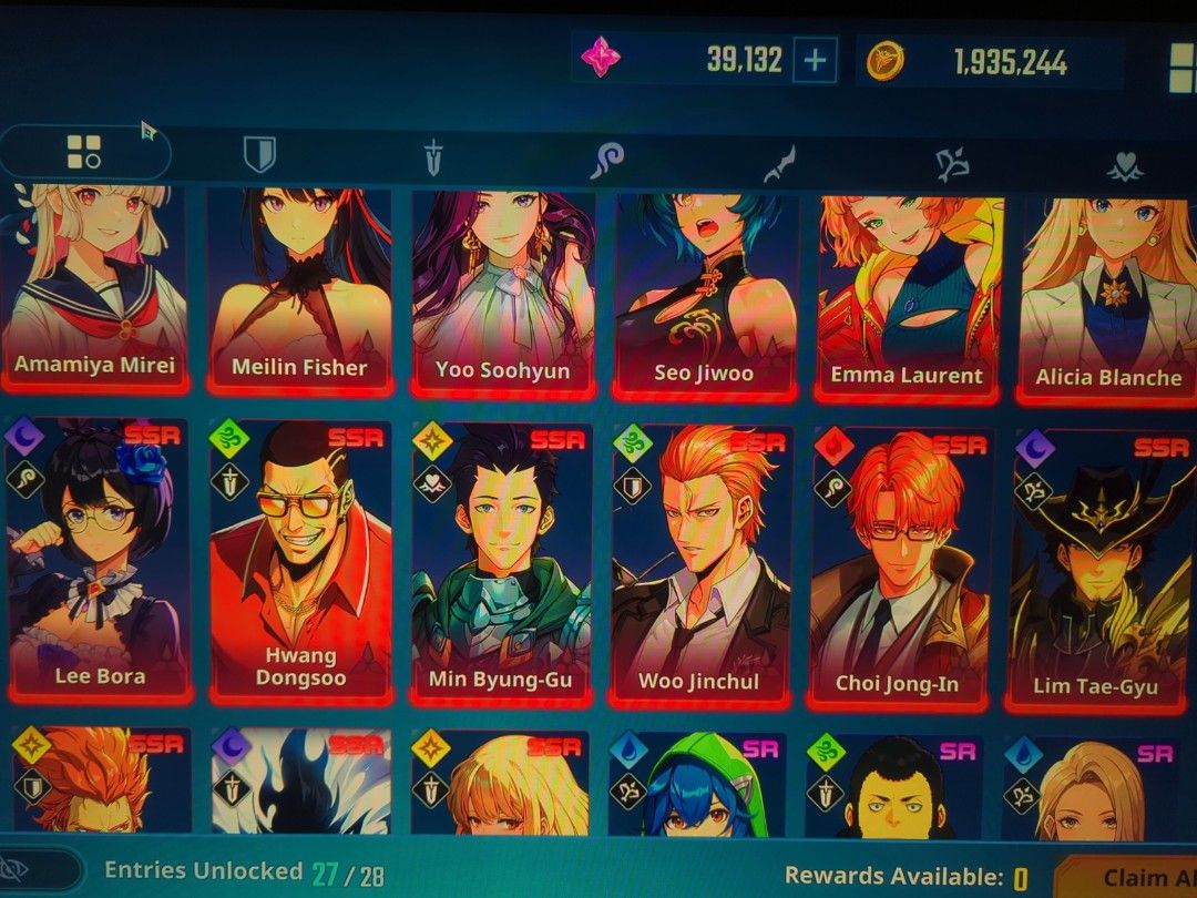 ALL SSR HUNTER UNLOCKED SOLO LEVELING ARISE ACCOUNT, Video Gaming ...