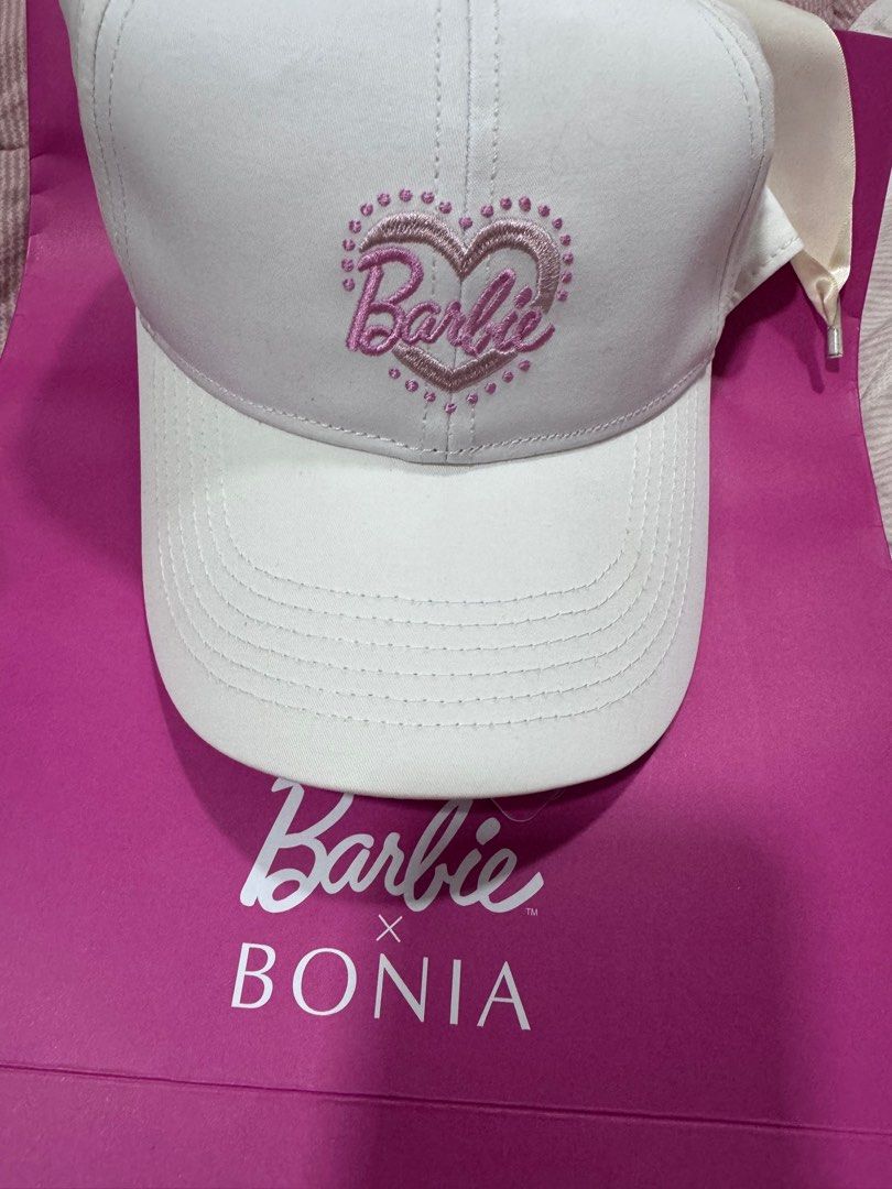 Barbie White Hat, Men's Fashion, Watches & Accessories, Cap & Hats on ...