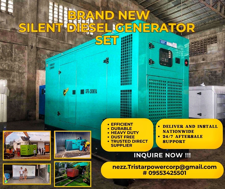 BRAND NEW SILENT DIESEL GENERATOR SET : DIRECT SUPPLIER, Commercial ...
