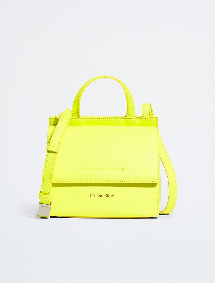 Calvin Klein Crossbody Handbag in Neon Yellow Lime