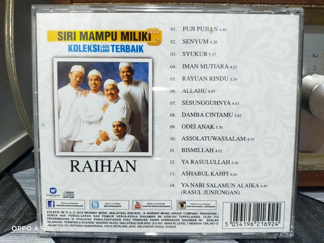 CD Raihan koleksi terbaik, Hobbies & Toys, Music & Media, CDs & DVDs on ...