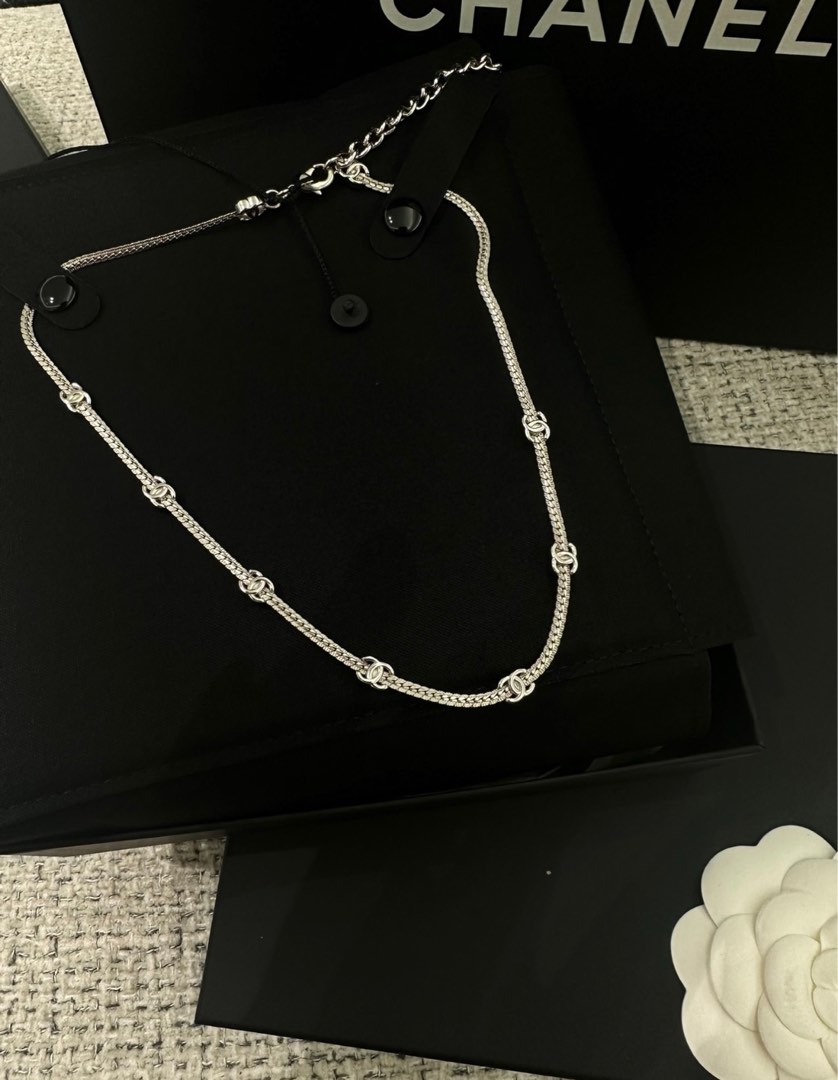 Chanel 24B necklace silver 7cc, Women's Fashion, Jewelry & Organisers ...