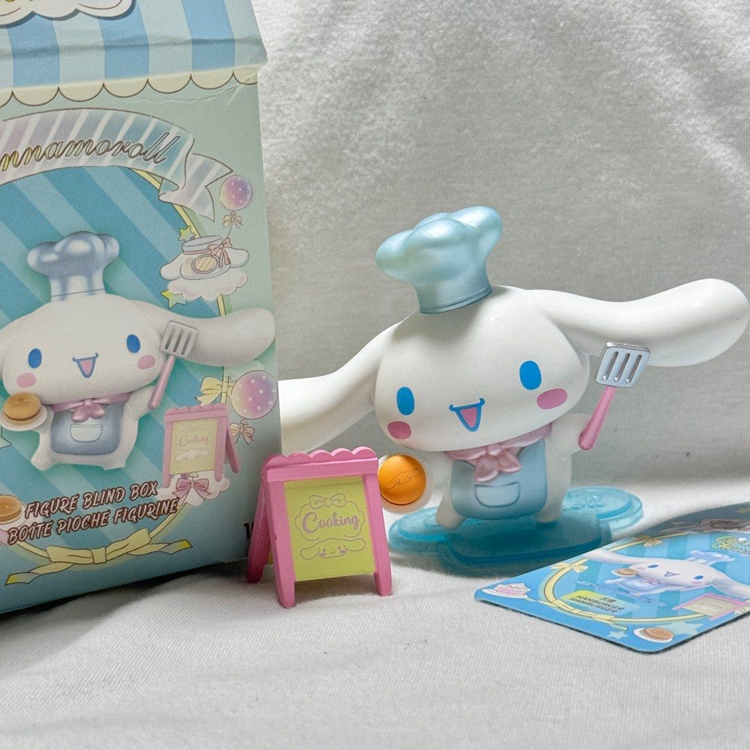 cinnamoroll cooking house hamburger blind box figurine, Hobbies & Toys ...