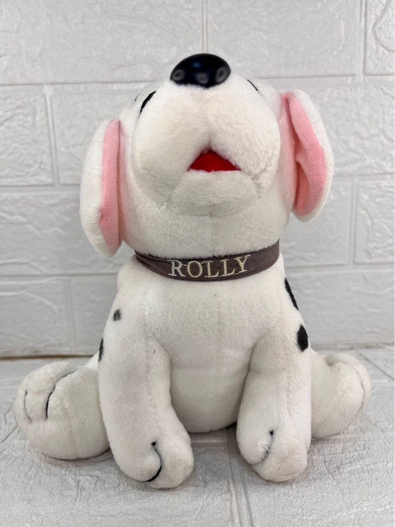 Disney Classic 101 Dalmatian Vintage 1996 Rolly Dog White Plush ...