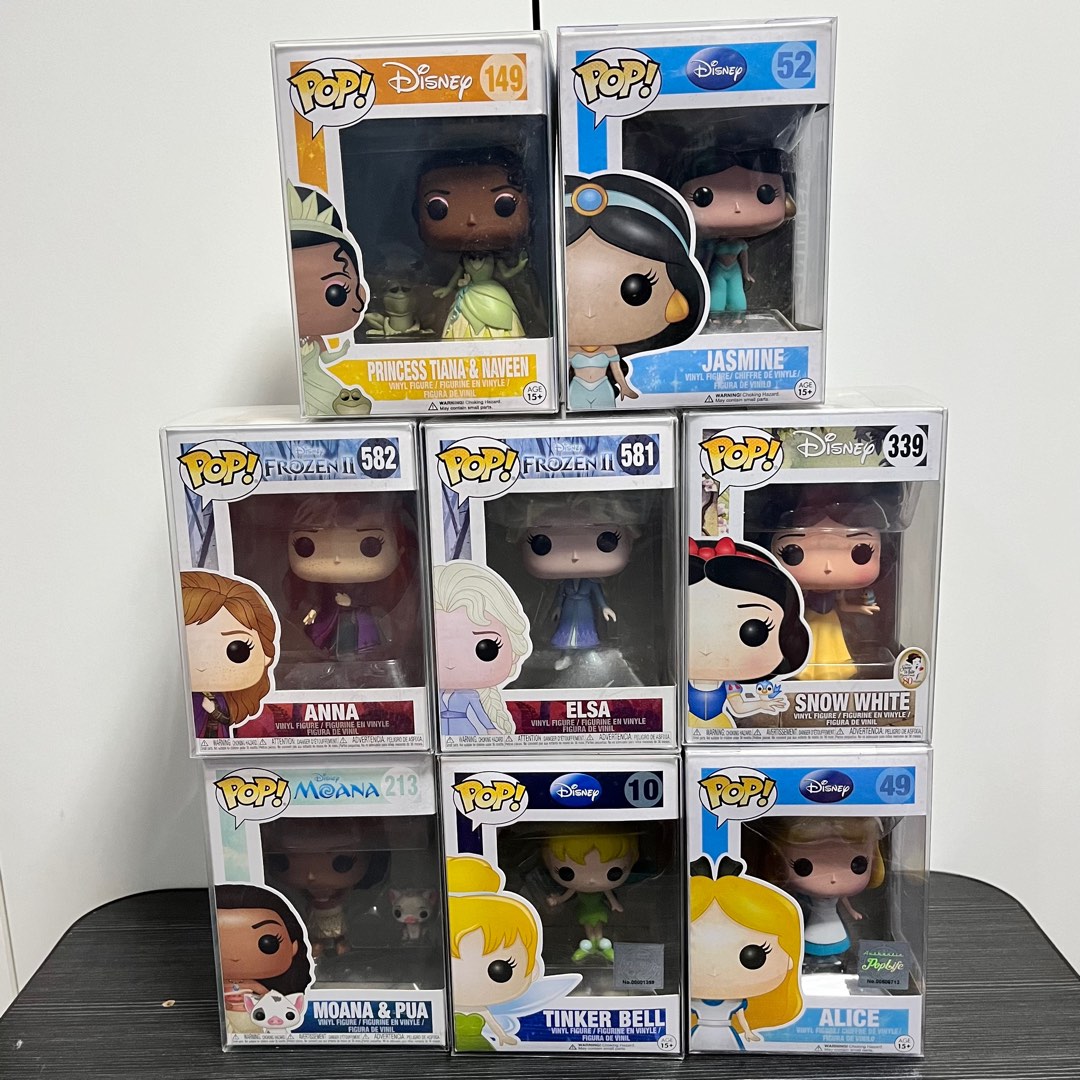Disney Princess Funko Pop Set, Hobbies & Toys, Toys & Games on Carousell