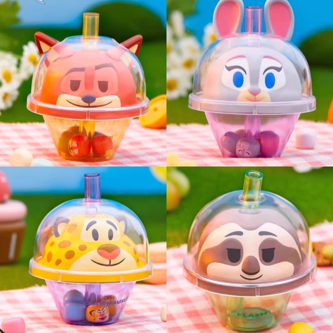 DISNEY ZOOTOPIA BUBBLE TEA 宇圆奶条 / FULL SET / SINGLE BLIND BOX / ABLE TO ...