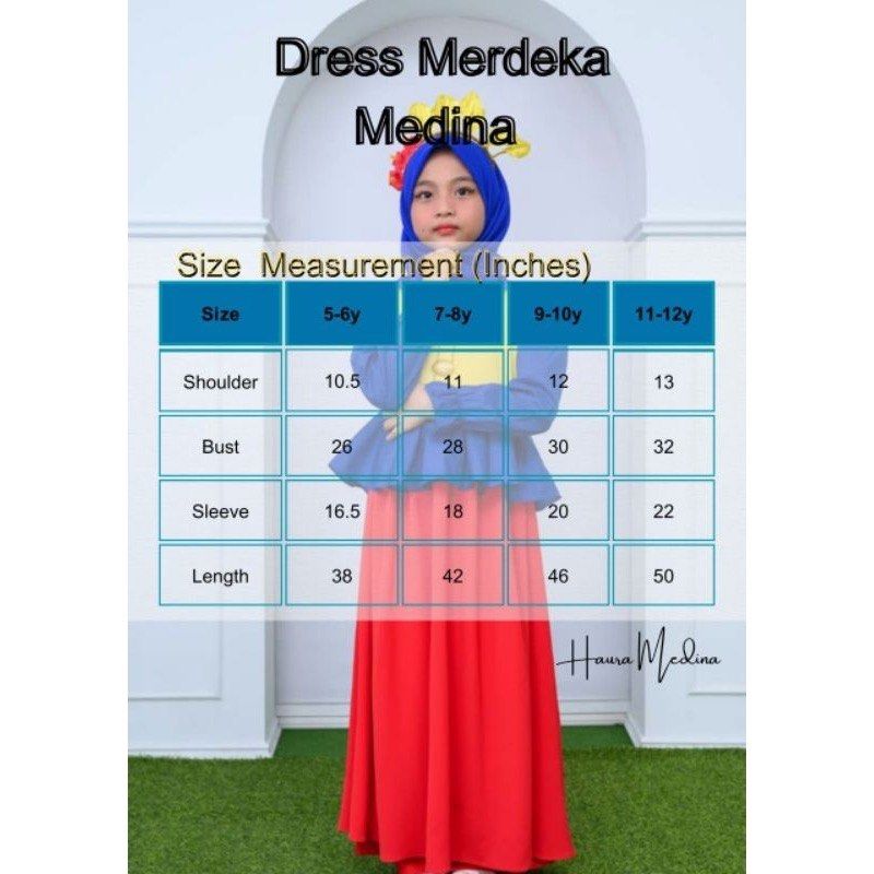 Dress Merdeka 7-8y, Babies & Kids, Babies & Kids Fashion on Carousell