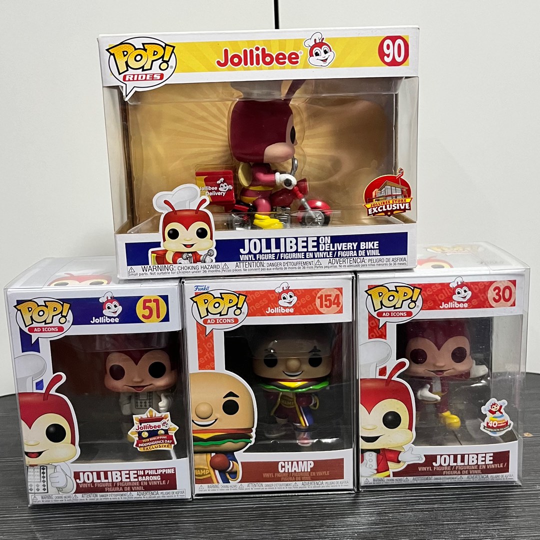 Jollibee Funko Pop Set, Hobbies & Toys, Toys & Games on Carousell