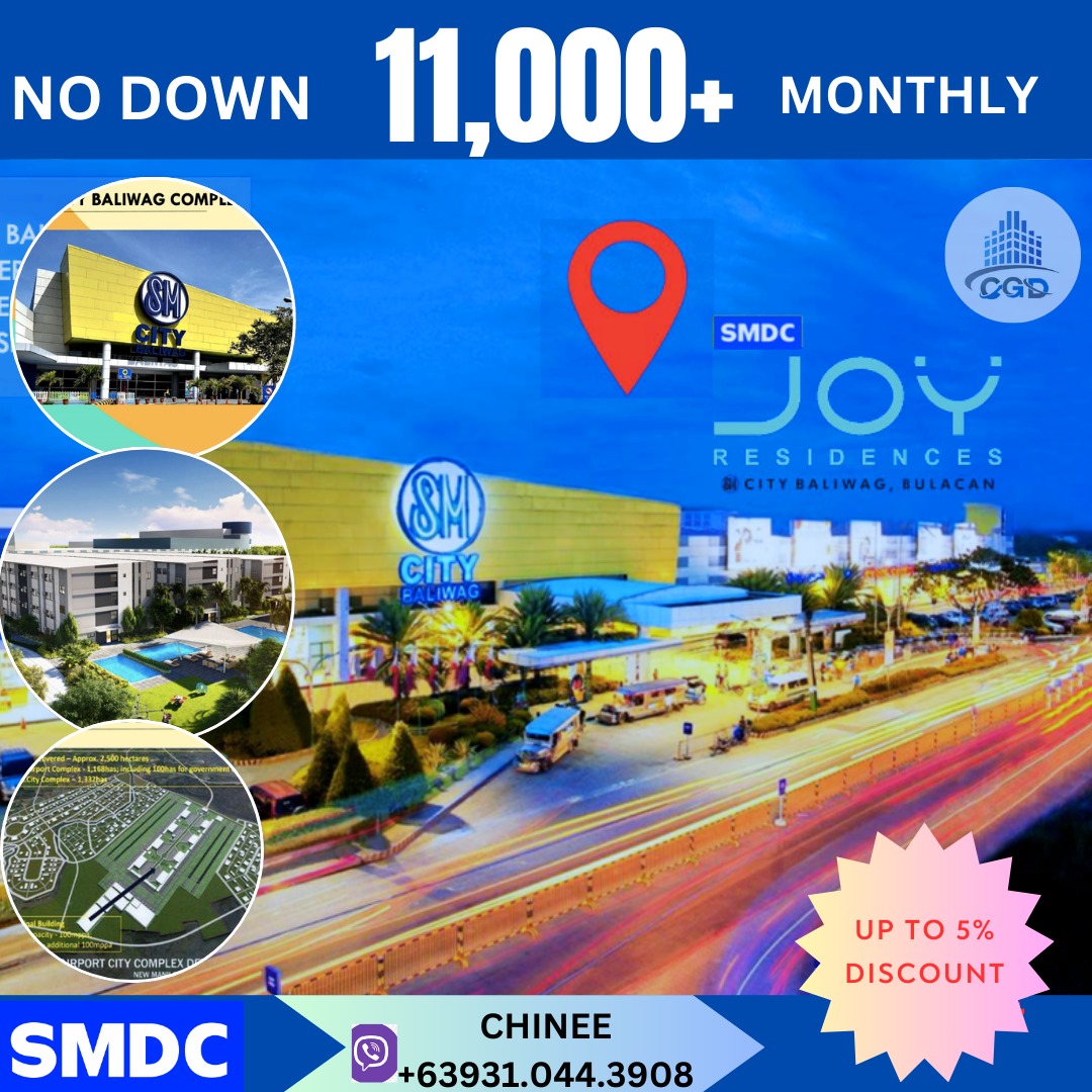 Joy Residences located at SM Baliwag No Down 11,000+ monthly, Property ...