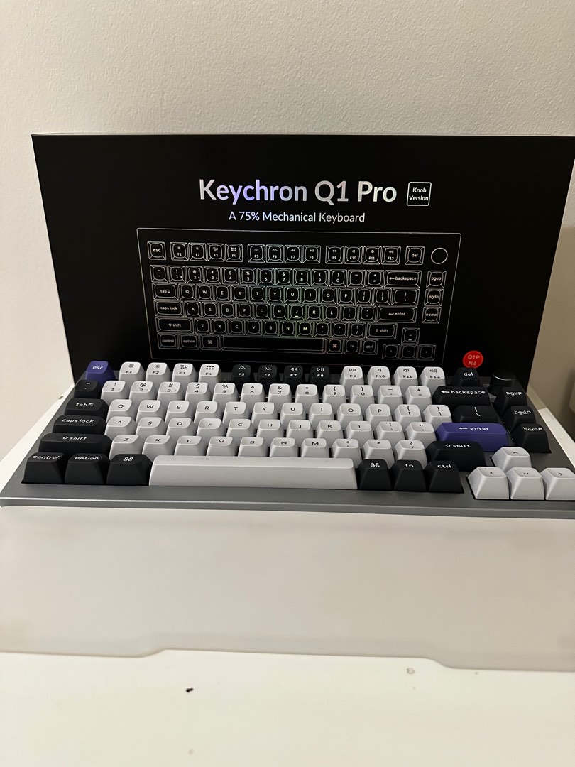Keychron Q1 Pro Mechanical Keyboard Like New (with box), Elektronik ...