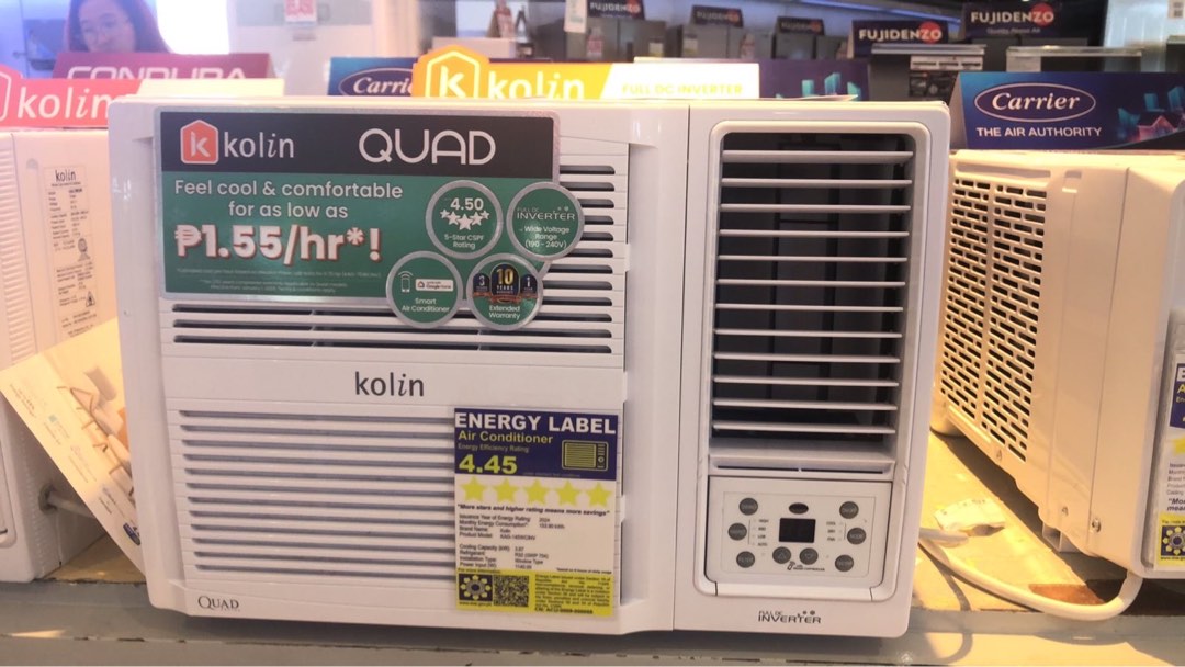 KOLIN WINDOW TYPE INVERTER AIR CONDITIONER, TV & Home Appliances, Air ...