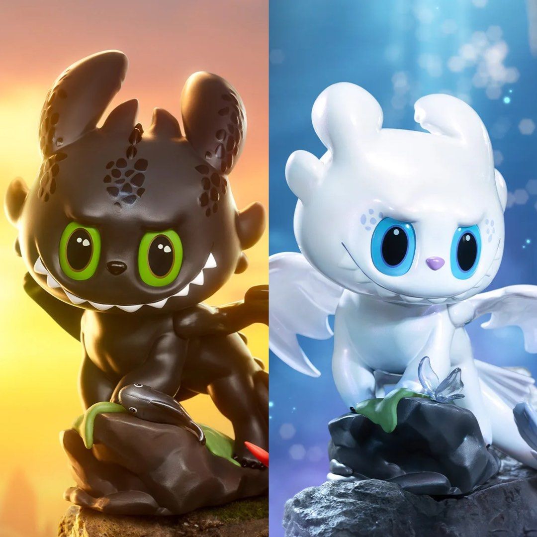 Labubu 原色 異色 光煞 THE MONSTERS 馴龍高手 黑色 白色 How to Train Your Dragon LABUBU ...