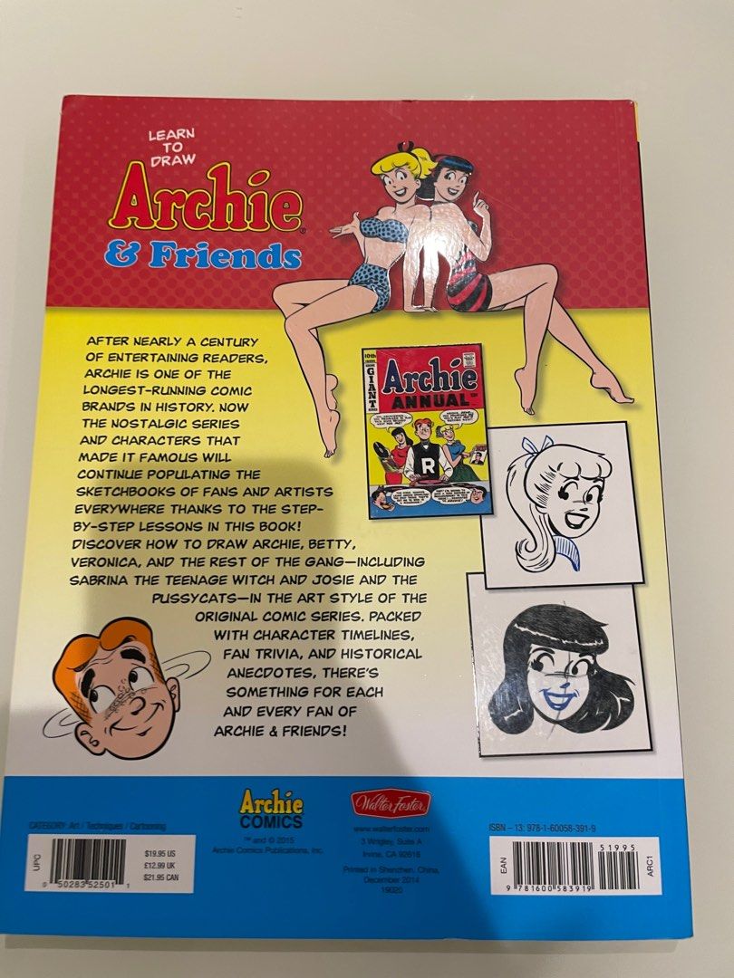 Learn to Draw Archie & Friends, Hobbies & Toys, Books & Magazines, Textbooks on Carousell
