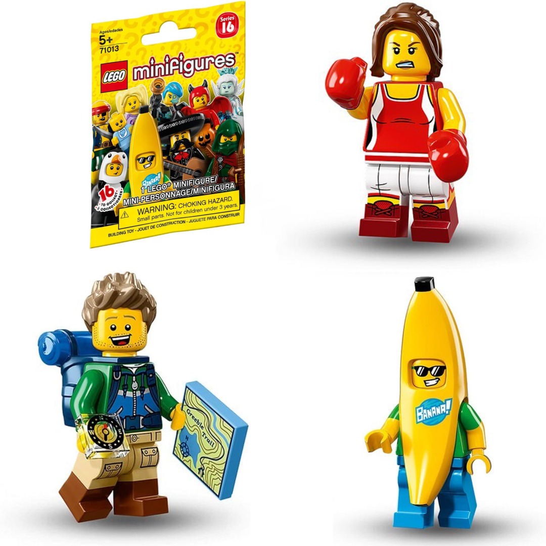 LEGO 71013 Collectible Minifigure Series 16 - Kickboxer / Banana Guy ...