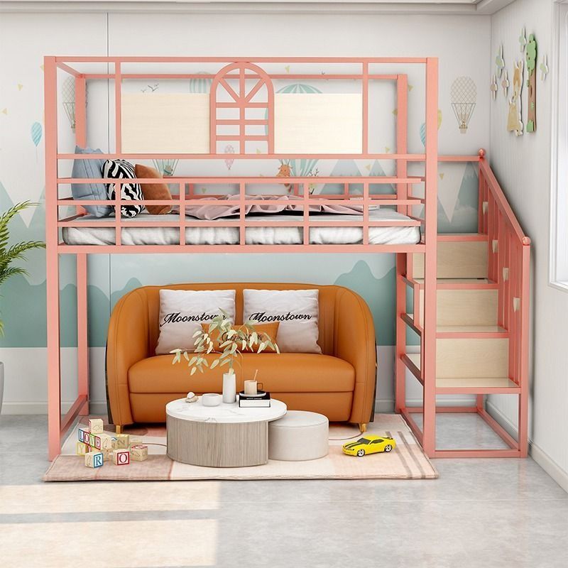 Loft bed elevated bed loft bed high bed frame high bed multifunctional combination bed storage bed tower bed small room single bed double bed