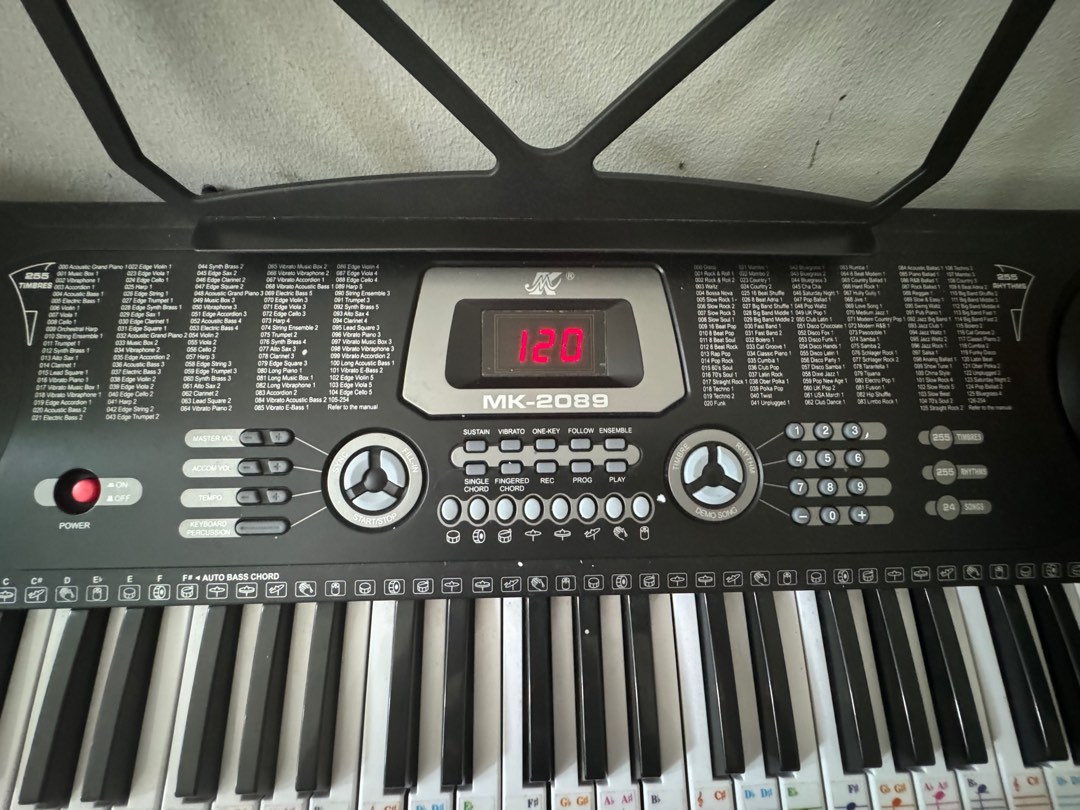 MK 2089 electronic keyboard & stand, Hobbies & Toys, Musical ...