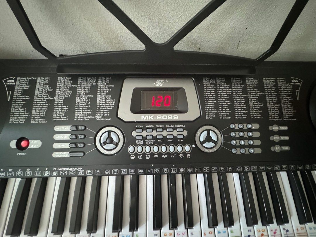 MK 2089 electronic keyboard & stand, Hobbies & Toys, Musical ...