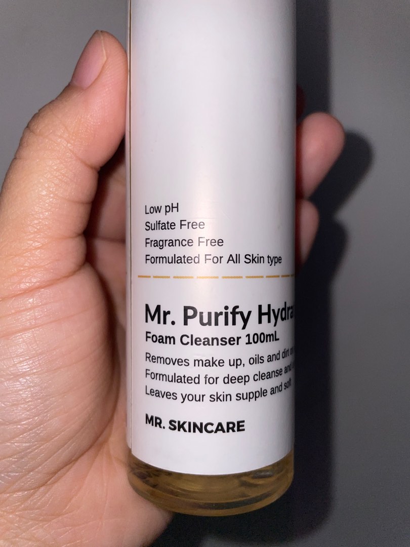Mr Skincare Purify Hydrating foam cleansing, Beauty & Personal Care ...