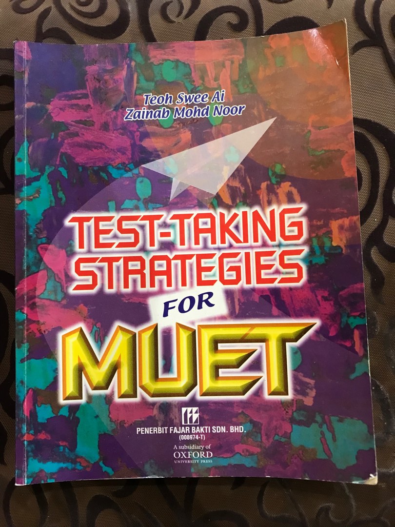 MUET - Test taking Strategies for MUET, Hobbies & Toys, Books ...