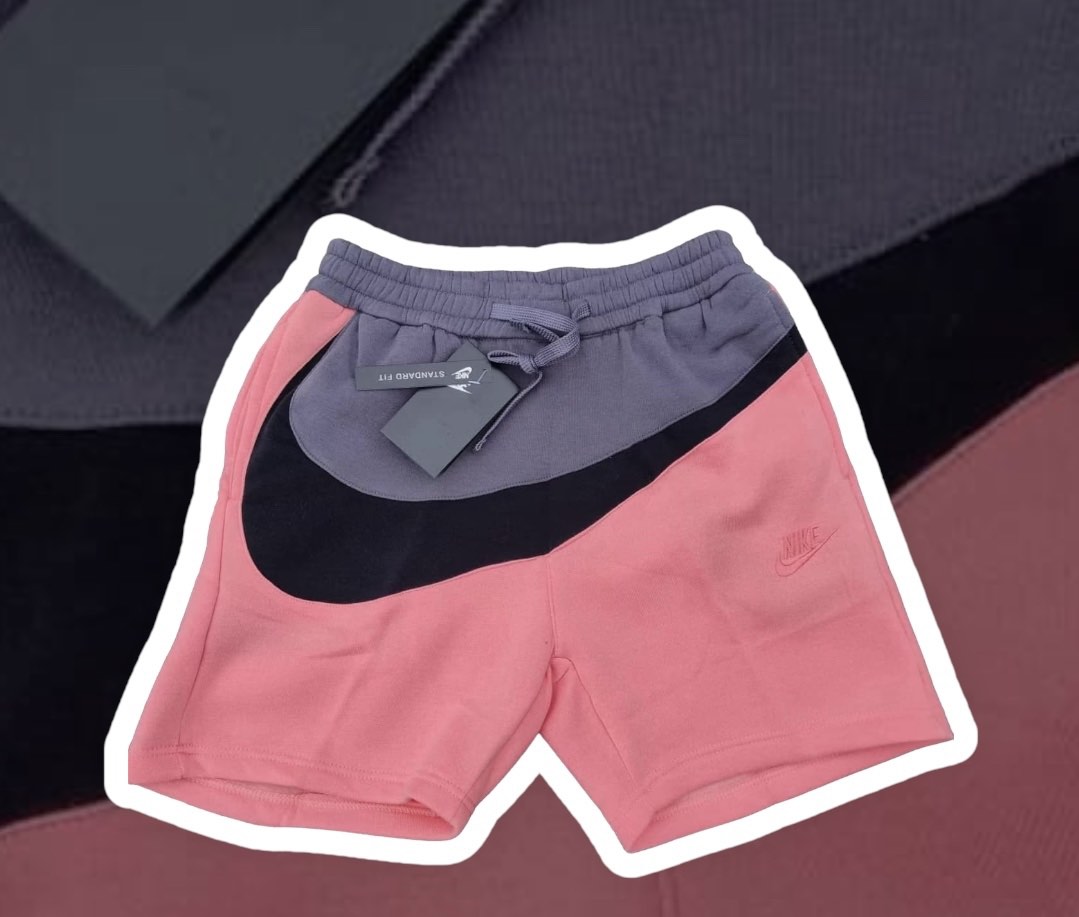 NIKE TRI TONE BIG SWOOSH, Men's Fashion, Bottoms, Shorts on Carousell