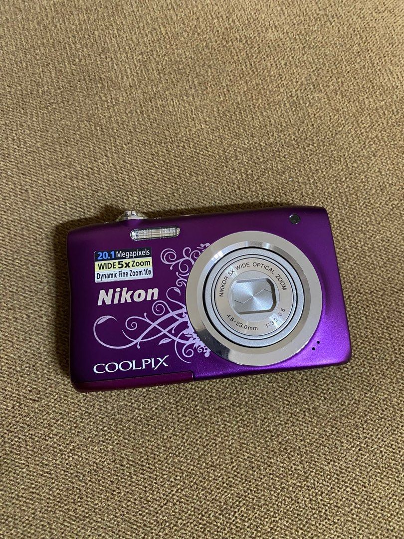 NIKON COOLPIX A100 CCD DIGITAL CAMERA PURPLE COLOR, Photography ...