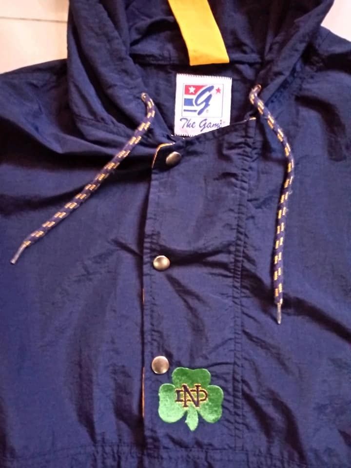 Notre Dame Fighting Irish Jacket, 1990s Notre Dame Football Jacket, Men ...