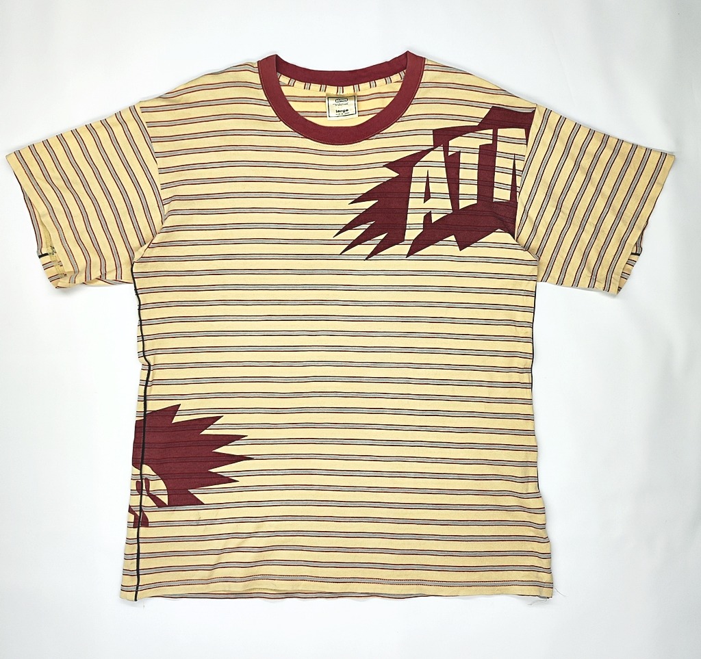 original ATMOS stripe star big wording t shirt, Men's Fashion, Tops ...