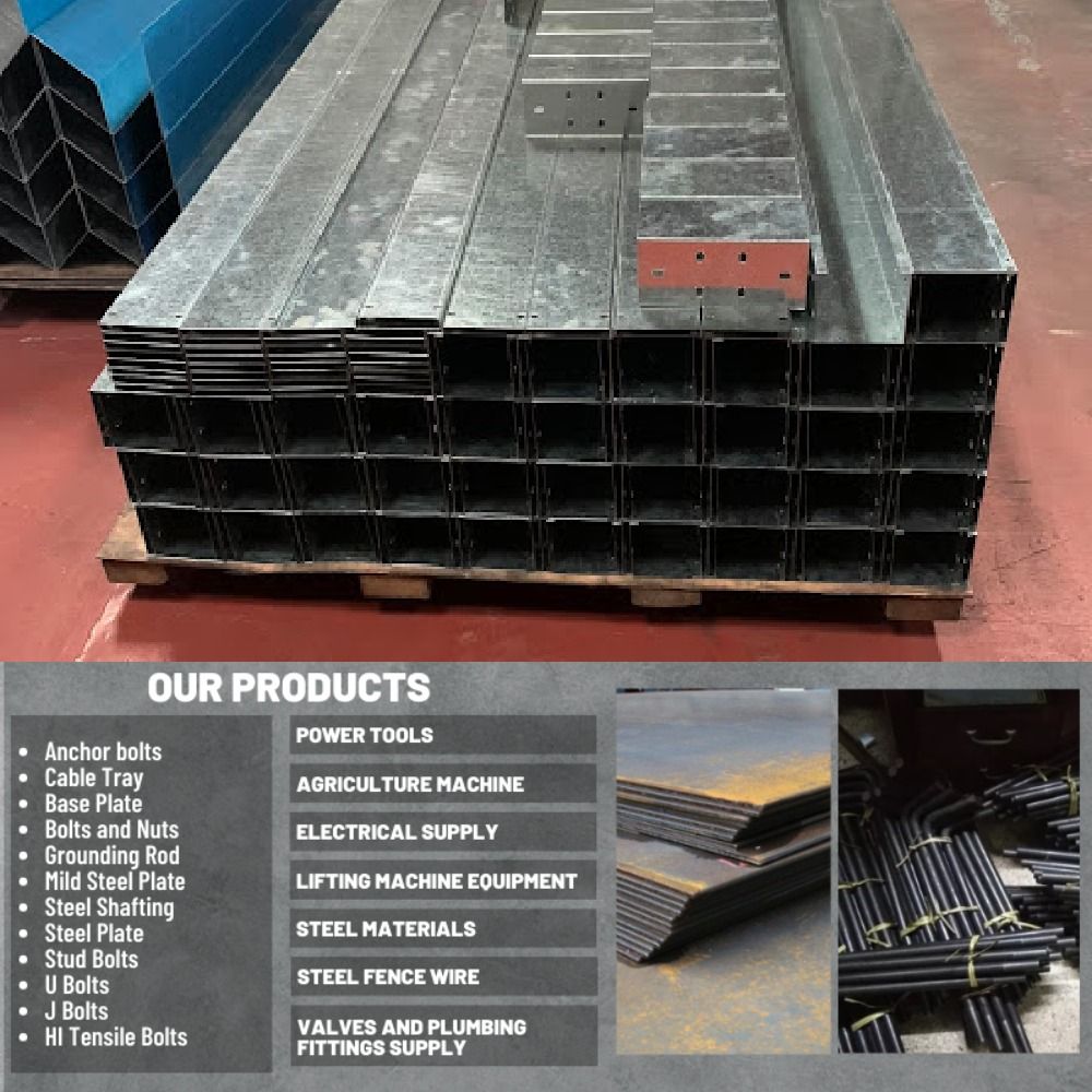 Perforated Cable Tray with Stainless Bolt and Joint Cover, Commercial ...