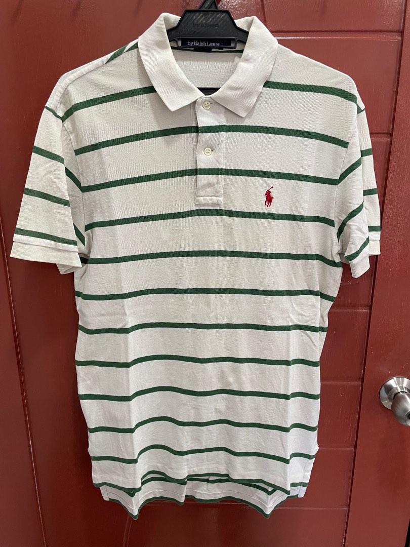 Polo Ralph Lauren Striped Polo Shirt, Men's Fashion, Tops & Sets, Tshirts & Polo Shirts on Carousell