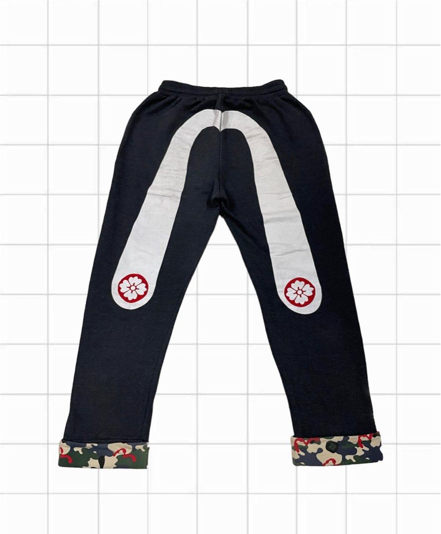 Rare Evisu Daicock Jogger Pants, Men's Fashion, Bottoms, Joggers on ...