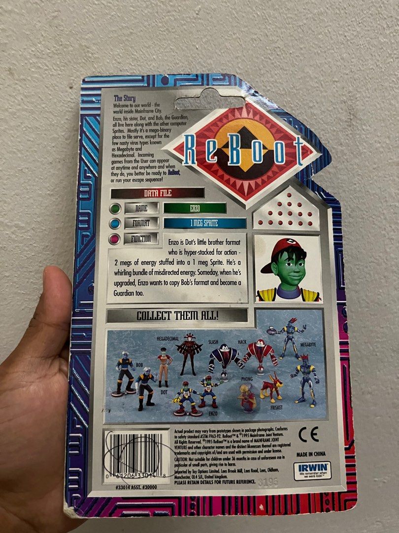 Reboot Enzo Action Figure 1995, Hobbies & Toys, Toys & Games on Carousell