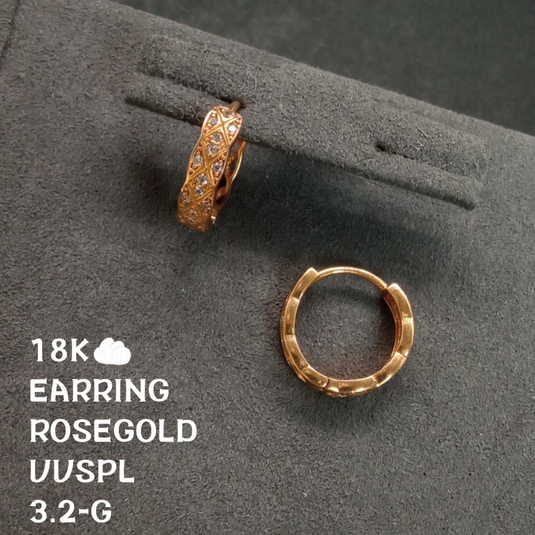 RG Coco Assorted Design Huggie, C Hoop & Clip Earrings, Women's Fashion ...