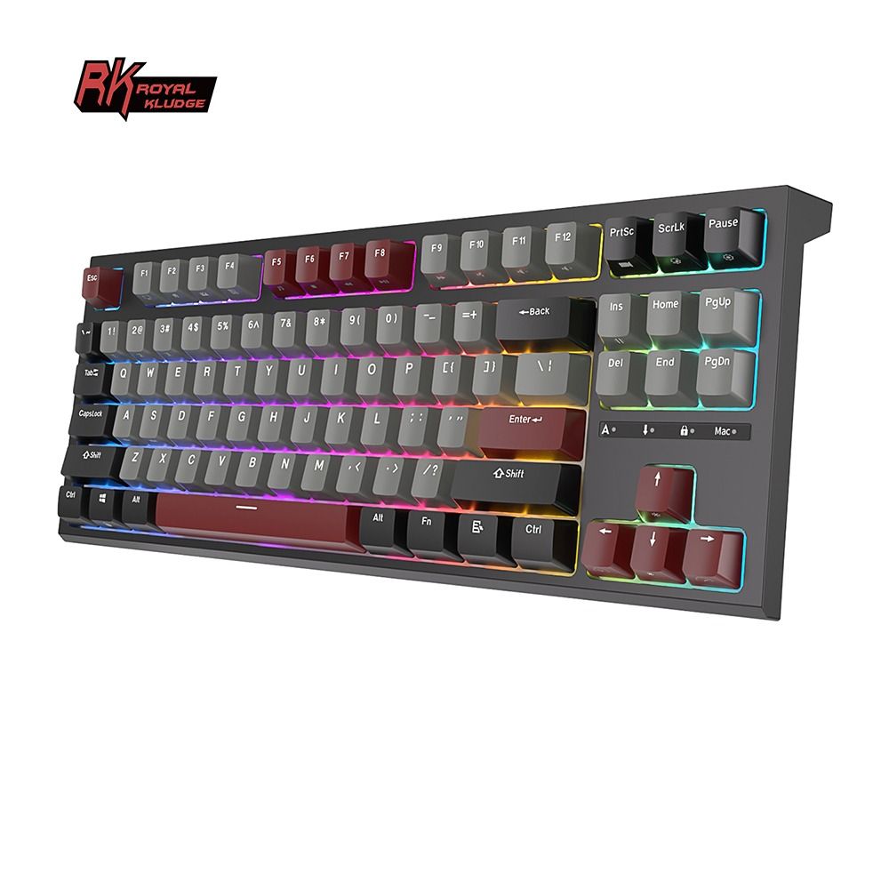 Royal Kludge RK R87 Hot-Swappable RGB 87 Keys Wired TKL Mechanical Keyboard (Blue Switch ...