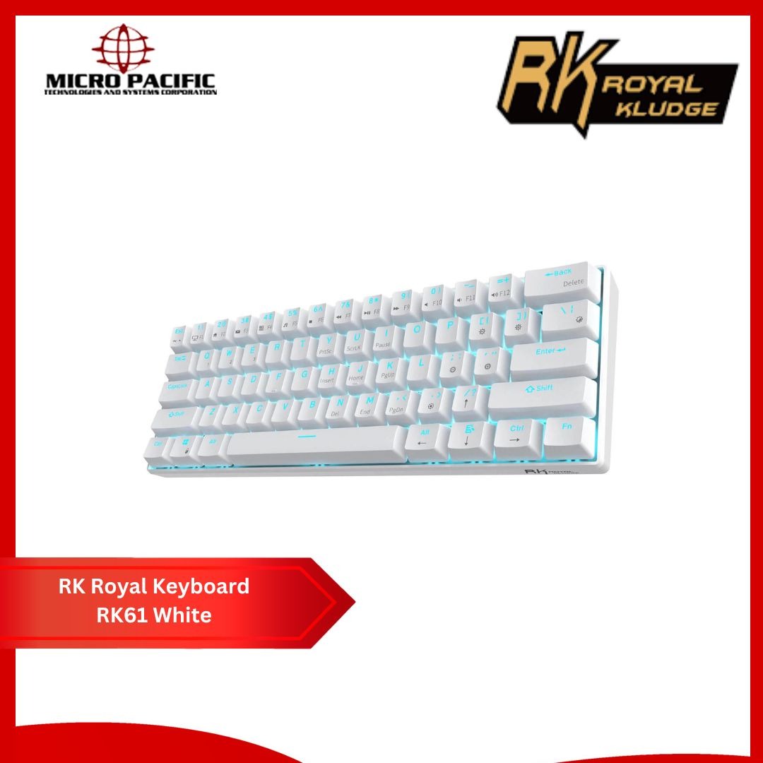 RK Royal Keyboard RK61 White, Computers & Tech, Parts & Accessories ...
