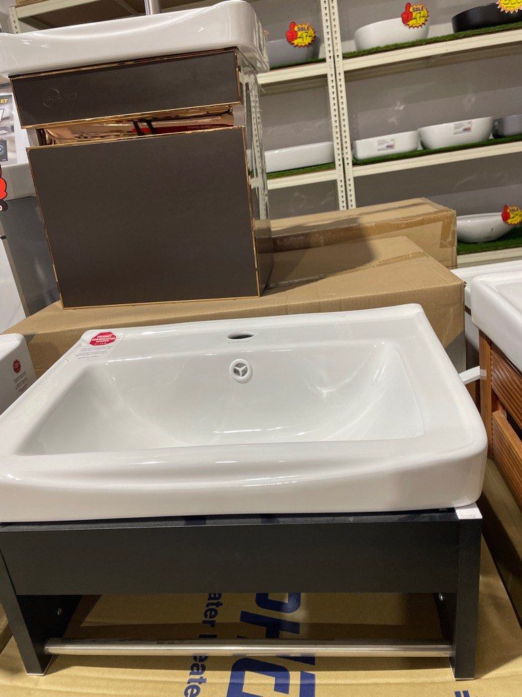 Saniware Basin Cabinet Set black color, Furniture & Home Living ...