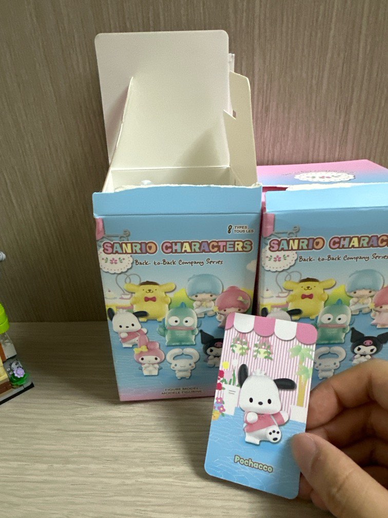 Sanrio characters back-to-back company Series Pochacco 盲盒, 興趣及遊戲, 玩具 ...