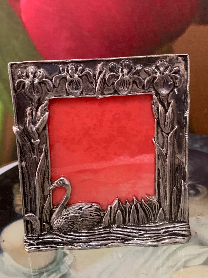 Vintage Silver Scenes Minature Photo Frame - Swans 1985 | Made In ...