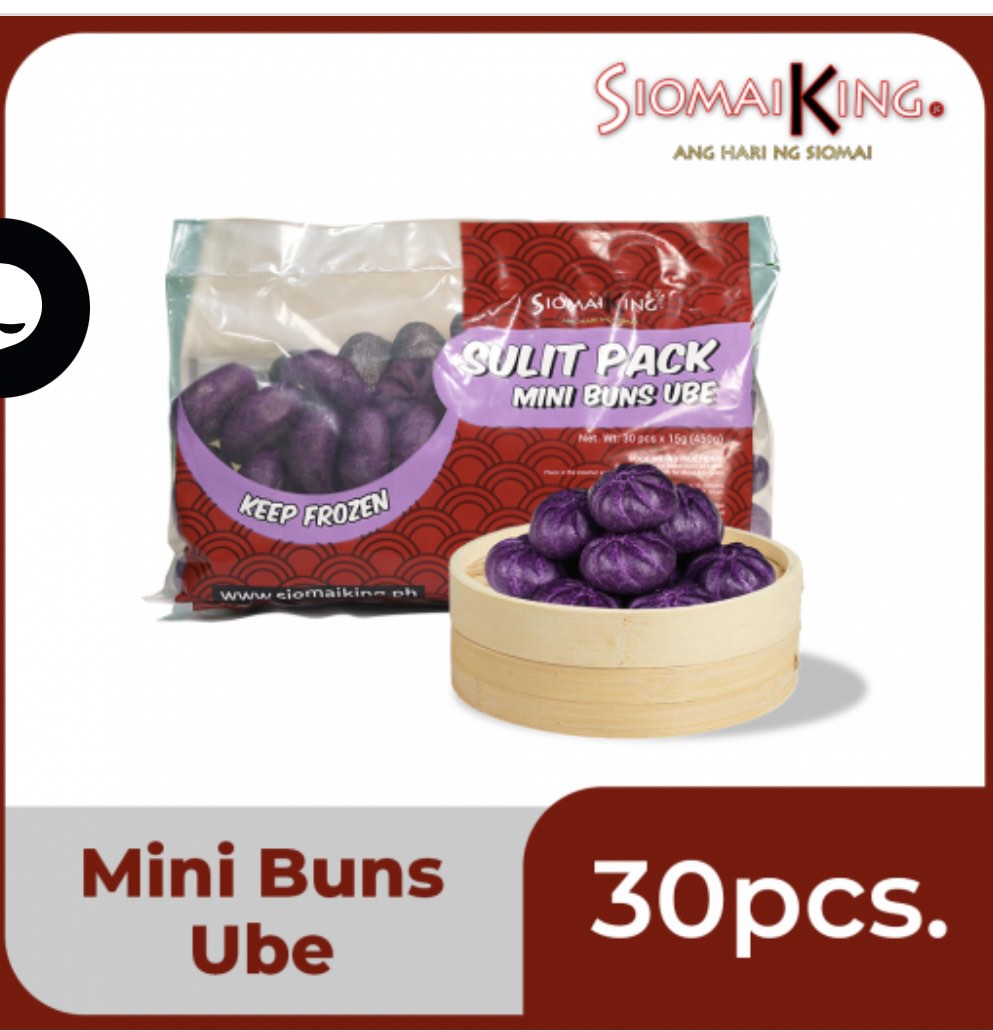 Siomai King Mini Buns Ube (Yam Flavor), Food & Drinks, Chilled & Frozen ...