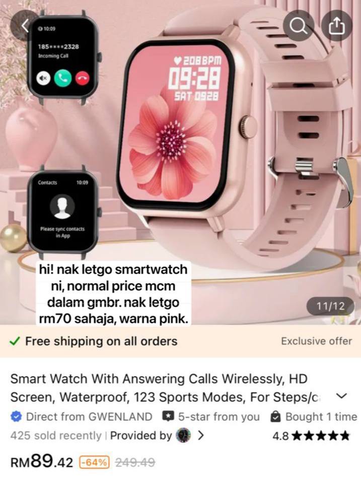 SMARTWATCH GIRL, Women's Fashion, Watches & Accessories, Watches on ...