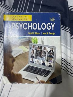 ORIGINAL Social Psychology (14th Edition) - Myers & Twenge, Hobbies ...