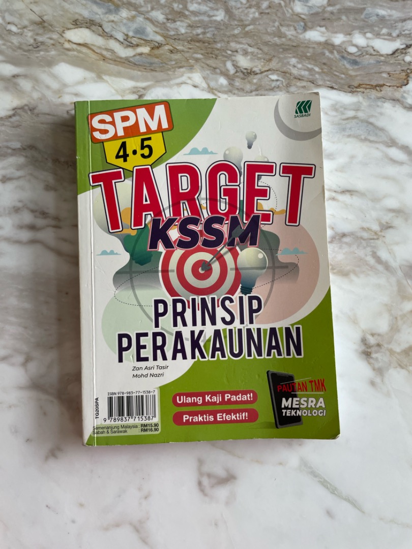 SPM TARGET KSSM Prinsip Perakaunan [Accounting] Tingkatan 4 & 5 ...