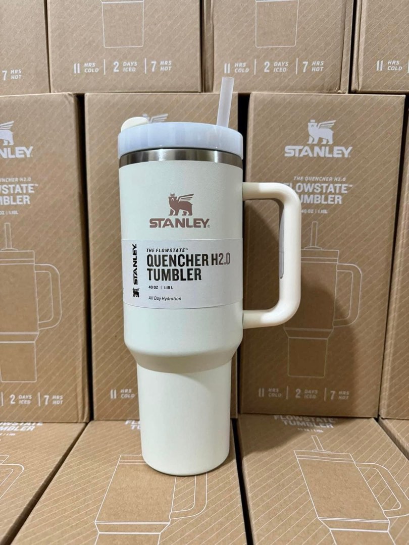 Stanley Cup (40oz) off white color, Furniture & Home Living ...