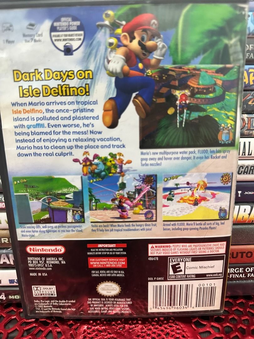 Super Mario Sunshine [Player's Choice] for Nintendo Gamecube (GCN ...