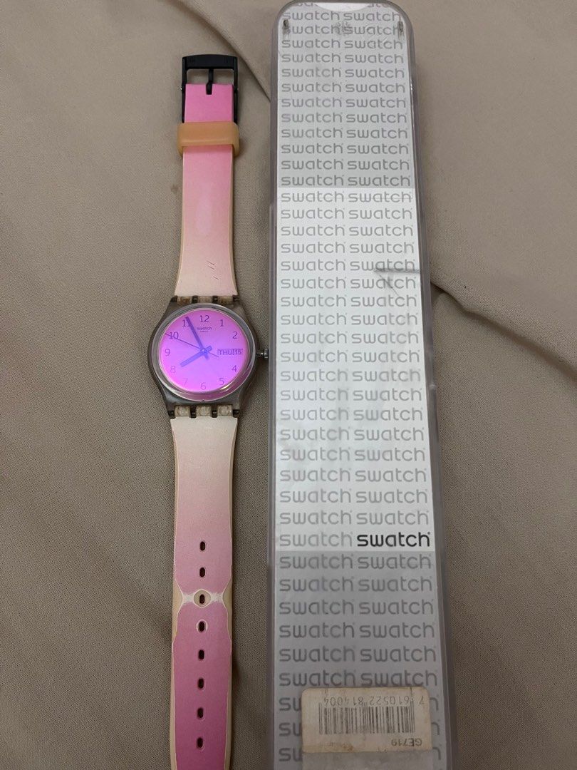 swatch ultrafushia original, Women's Fashion, Watches & Accessories ...